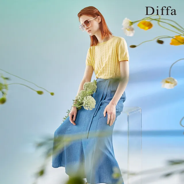 【Diffa】綁帶牛仔八片長裙-女(丹寧) - momo購物網 - 好評推薦 -2023年8月