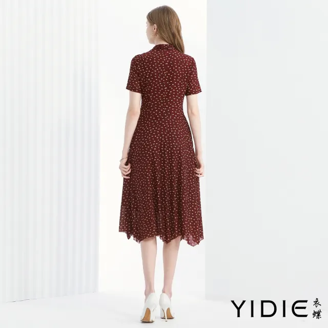 【YIDIE 衣蝶】浪漫碎花V領收腰長洋裝-紅 - momo購物網 - 好評推薦 -2024年2月