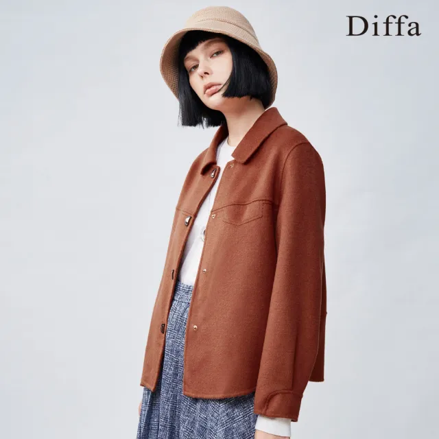 【Diffa】純羊毛開釦外套-女 - momo購物網 - 好評推薦 -2023年11月