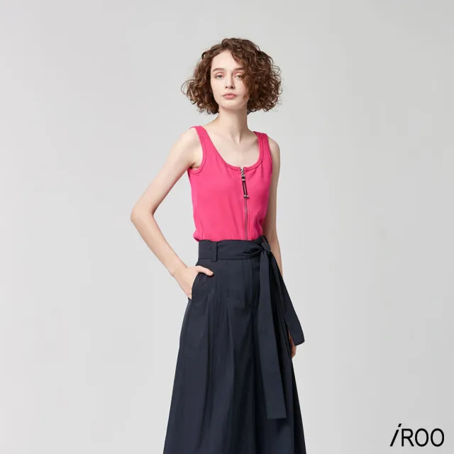 【iROO】U領拉鏈背心 - momo購物網 - 好評推薦 -2024年10月