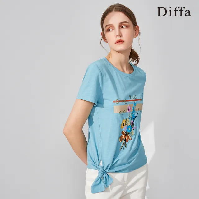 【Diffa】花卉電繡針織衫-女 - momo購物網 - 好評推薦 -2024年7月