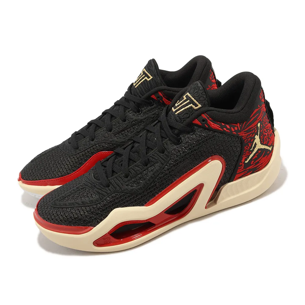 【NIKE 耐吉】籃球鞋 Jordan Tatum 1 PF Zoo 黑 紅 低筒 男鞋 喬丹(DX6734-001) - momo購物網 ...