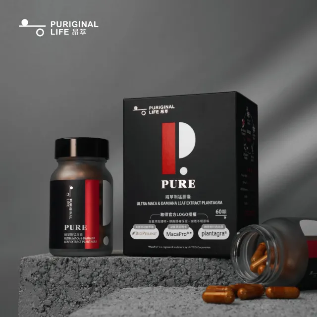 【Puriginal Life 昂萃】精萃剛猛膠囊_升級版--祕魯黑紅瑪卡+德國專利透納葉 2瓶組 - momo購物網 - 好評推薦 ...