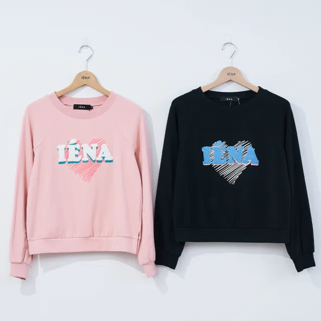 【IENA】IENA LOGO 針織T恤 #3251003(黑/粉色) - momo購物網 - 好評推薦 -2023年11月