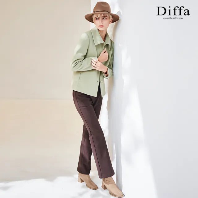 【Diffa】美型修身磨毛保暖長寬褲-女 - momo購物網 - 好評推薦 -2023年11月