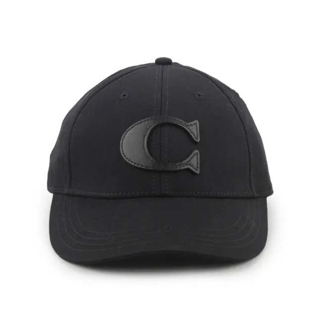 【COACH】Varsity C Logo 棉質棒球帽(黑色) - momo購物網 - 好評推薦 -2025年5月