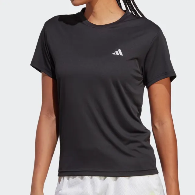 【adidas 愛迪達】Run IT TEE 女款 黑色 排濕 透氣 慢跑 運動 上衣 短袖 HZ0107 - momo購物網 - 好評推薦 ...