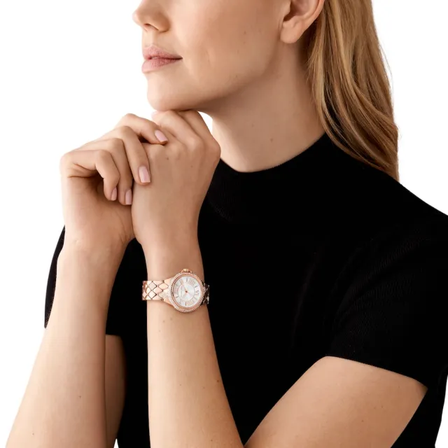 【Michael Kors 官方直營】Camille 質感鑲鑽羅馬女錶 金色不鏽鋼錶帶 33MM MK4801 - momo購物網 - 好評 ...
