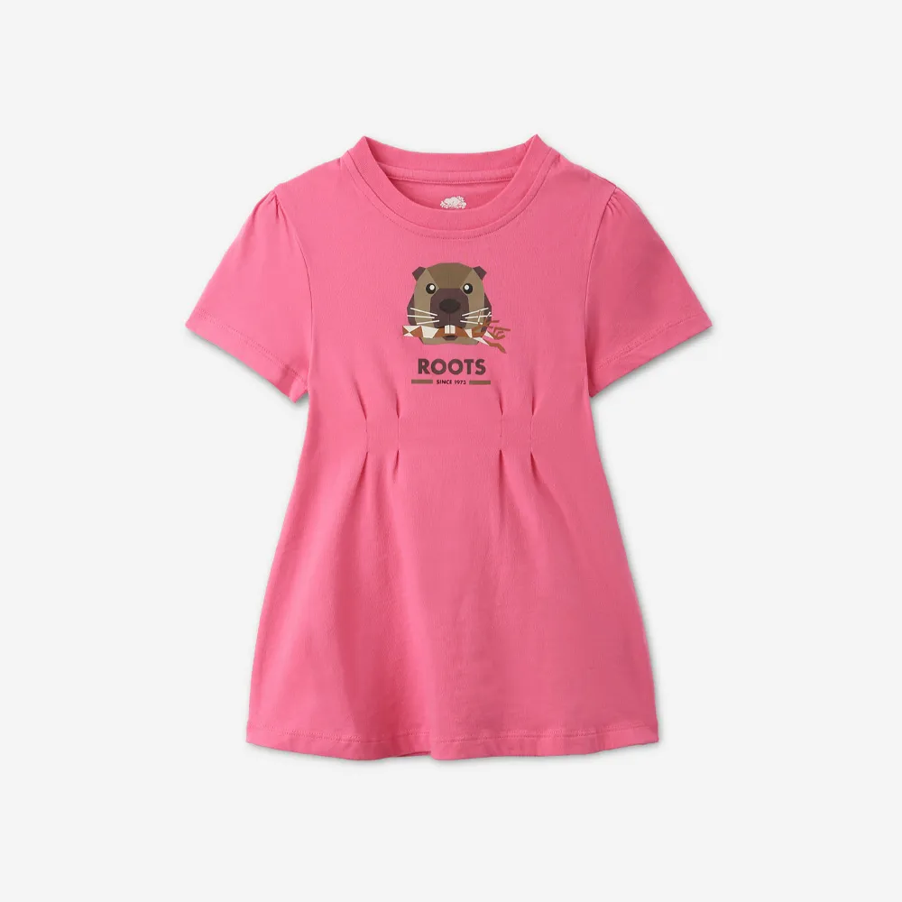 【Roots】Roots 小童- ROOTS PIXEL洋裝(粉色) - momo購物網 - 好評推薦 -2024年3月