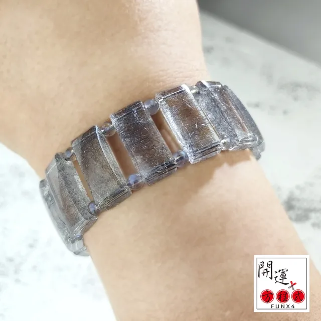 【開運方程式】稀有藍髮晶手排藍月光石收藏款手珠24mm(藍線石水晶l手鍊l手珠l寶石l月光石) - momo購物網 - 好評推薦 -2024年4月