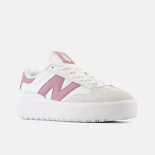 【NEW BALANCE】NB 302 休閒鞋 休閒鞋 板鞋 厚底 增高 小白鞋 男鞋 女鞋 白 粉紅色(CT302CFA-D) - momo ...