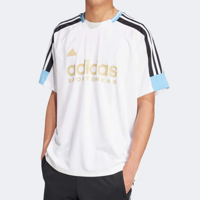 【adidas 愛迪達】M Tiro NTPK Tee 男款 藍白色 運動 休閒 足球風 圓領 上衣 短袖 IY4496 - momo購物網 ...
