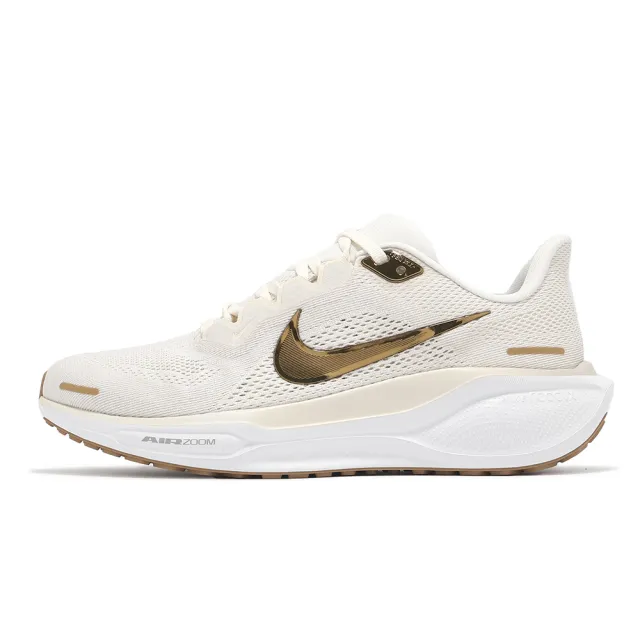 【NIKE 耐吉】慢跑鞋 Wmns Air Zoom Pegasus 41 女鞋 男鞋 米白 金 小飛馬 氣墊 運動鞋(FD2723-005 ...