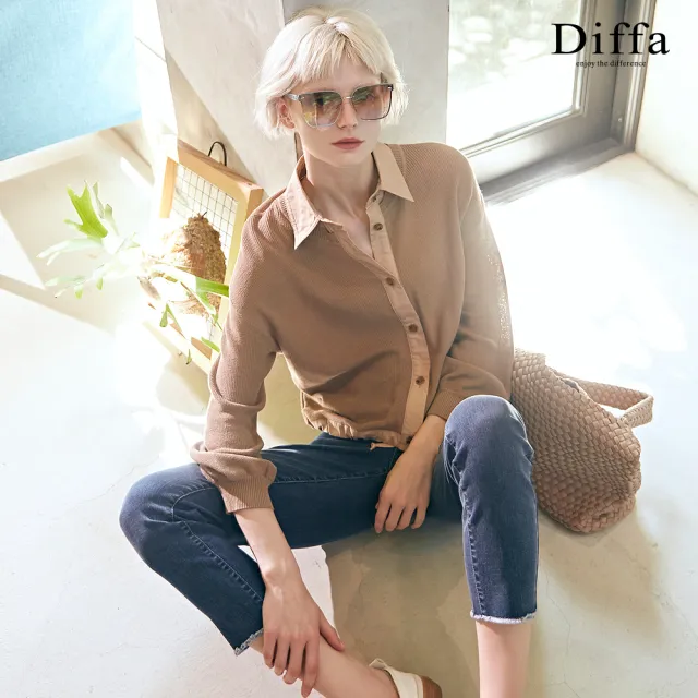 【Diffa】俐落剪裁設計牛仔長褲-女(丹寧) - momo購物網 - 好評推薦 -2024年9月