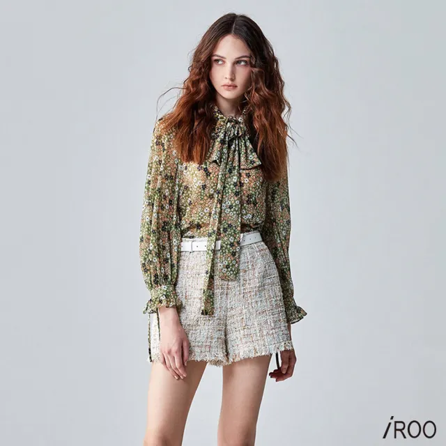 【iROO】復古風印花上衣 - momo購物網 - 好評推薦 -2024年10月