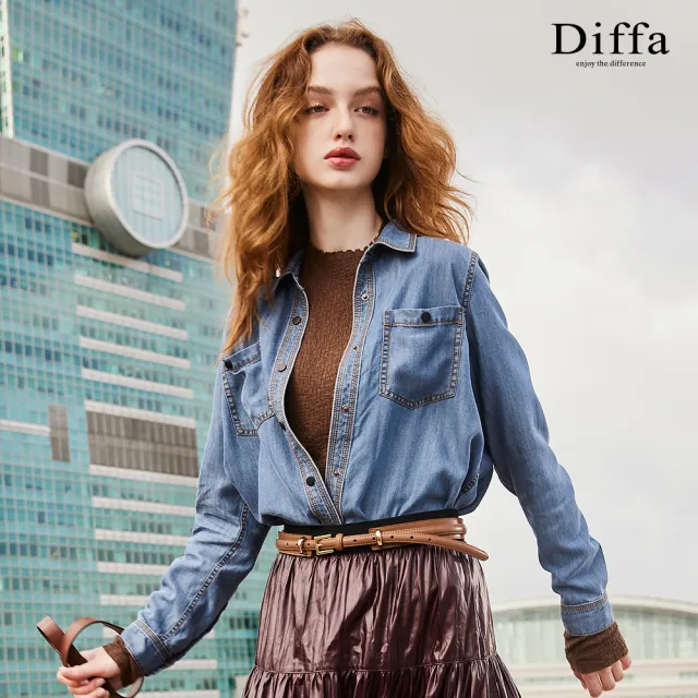 【Diffa】微立領內搭線衫-女 - momo購物網 - 好評推薦 -2024年10月