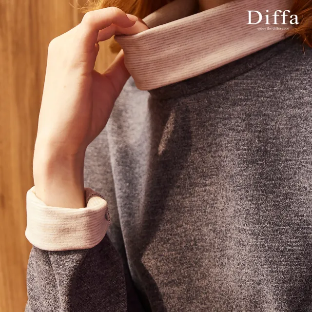 【Diffa】高領設計花紗針織衫-女 - momo購物網 - 好評推薦 -2025年1月