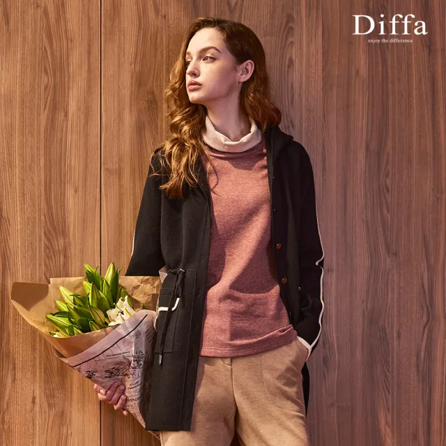 【Diffa】高領設計花紗針織衫-女 - momo購物網 - 好評推薦 -2025年1月