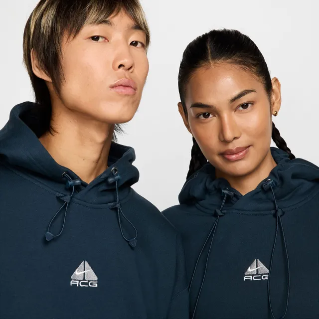【NIKE 耐吉】長袖上衣 男女款 中性款 帽T 運動 AS U ACG TF TUFF FLC PO HOODIE 藍 DH3088-478 ...